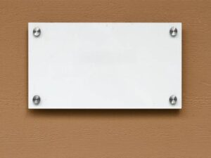 Acrylic Plastic Name Plates | iPrints Nigeria